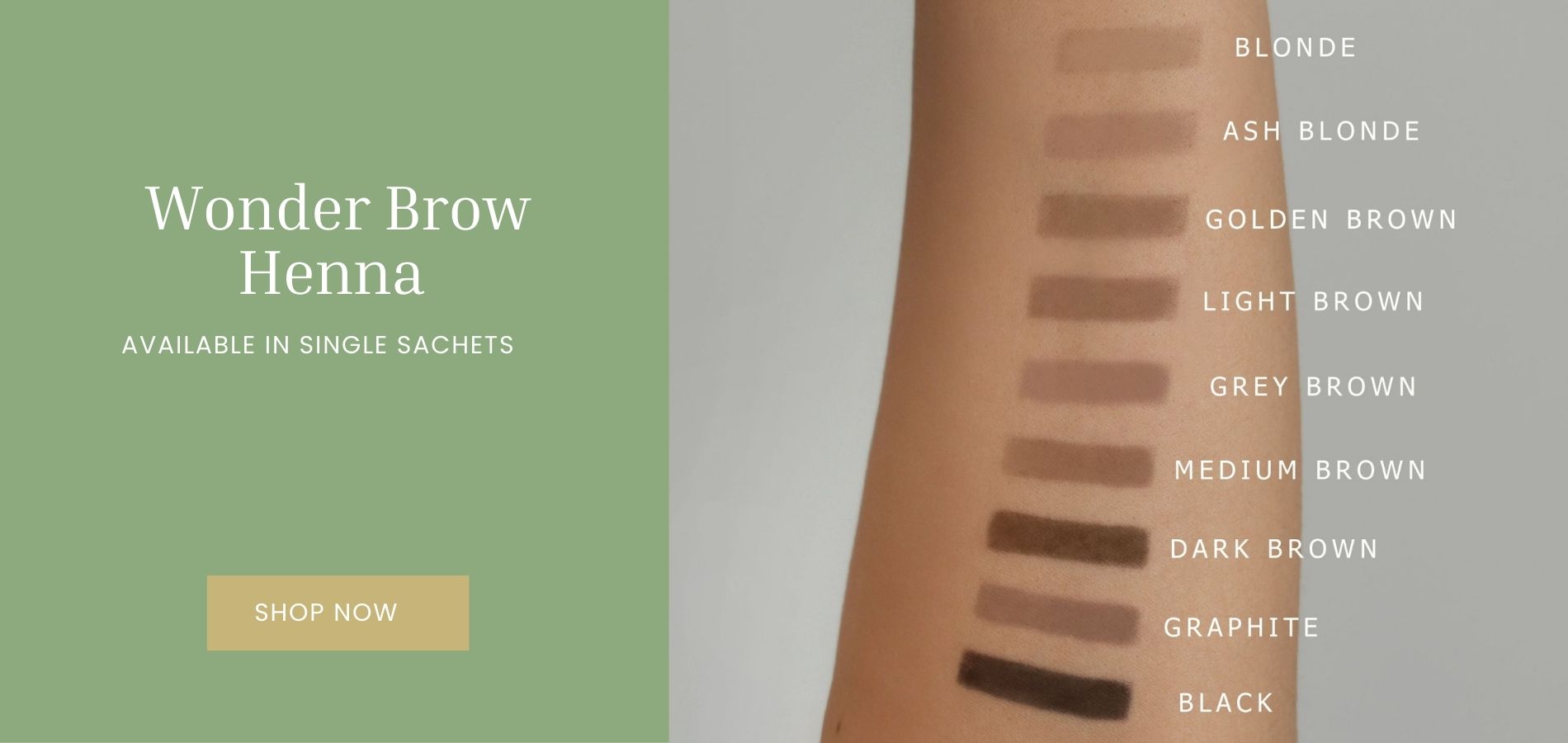 Wonder Brow Henna Dark Brown Wonder Lashes